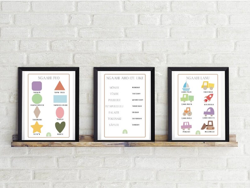 Tongan Language Wall Art for Tamariki | Pacific Cultural Learning ...