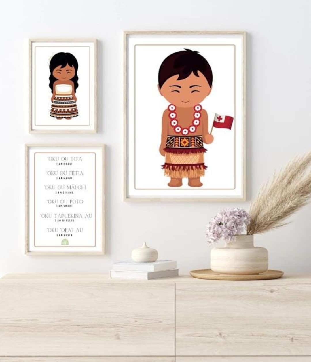 DIGITAL Tongan Affirmations & Tongan Boy and Girl Poster - Etsy
