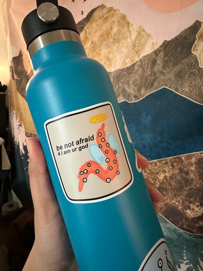 Biblically Accurate Angel Worm Matte Vinyl Sticker - Etsy