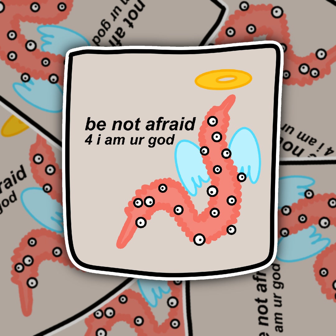 Biblically Accurate Angel Worm Matte Vinyl Sticker - Etsy