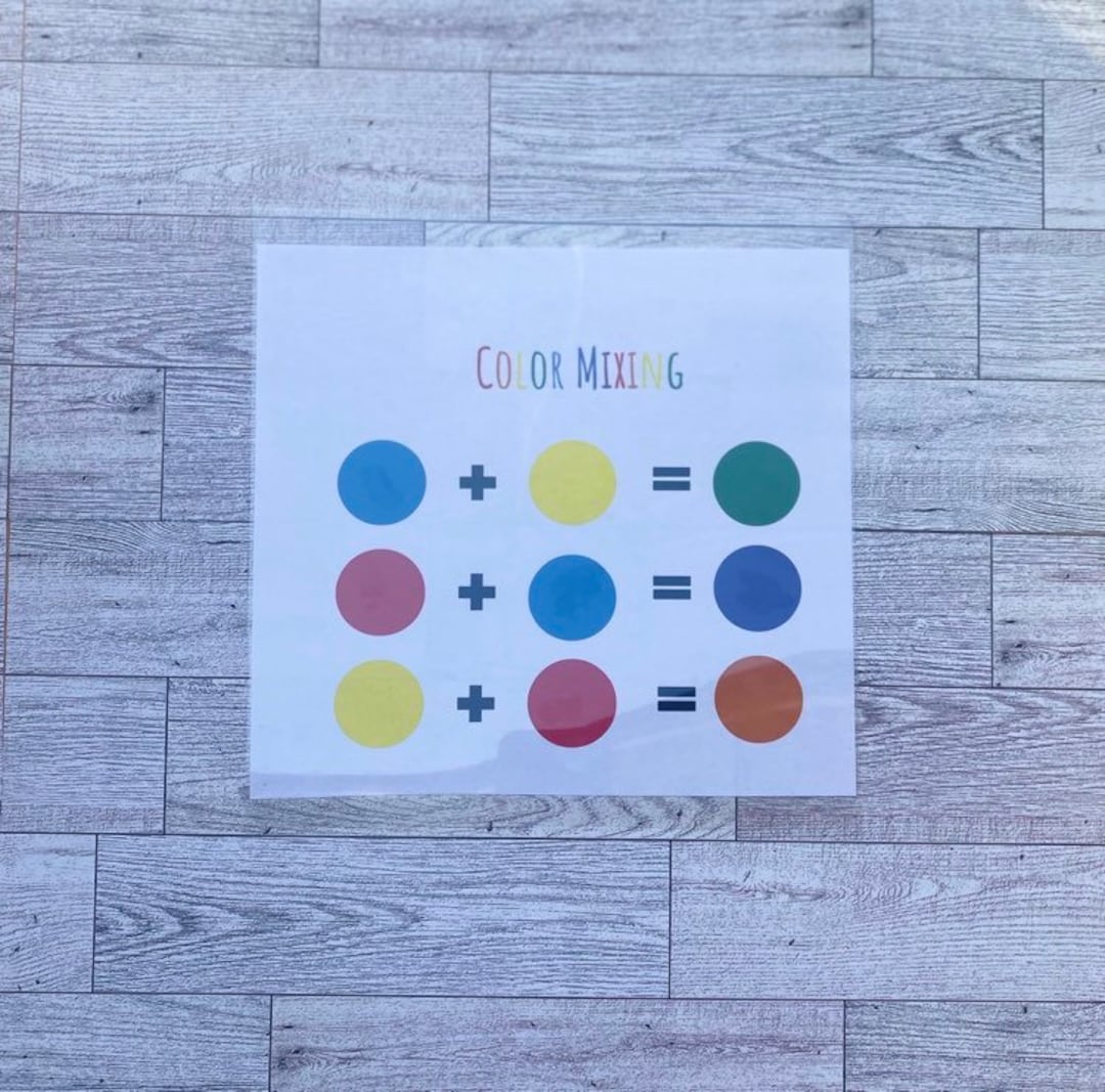 Play-doh Coloring Mixing Mat - Etsy