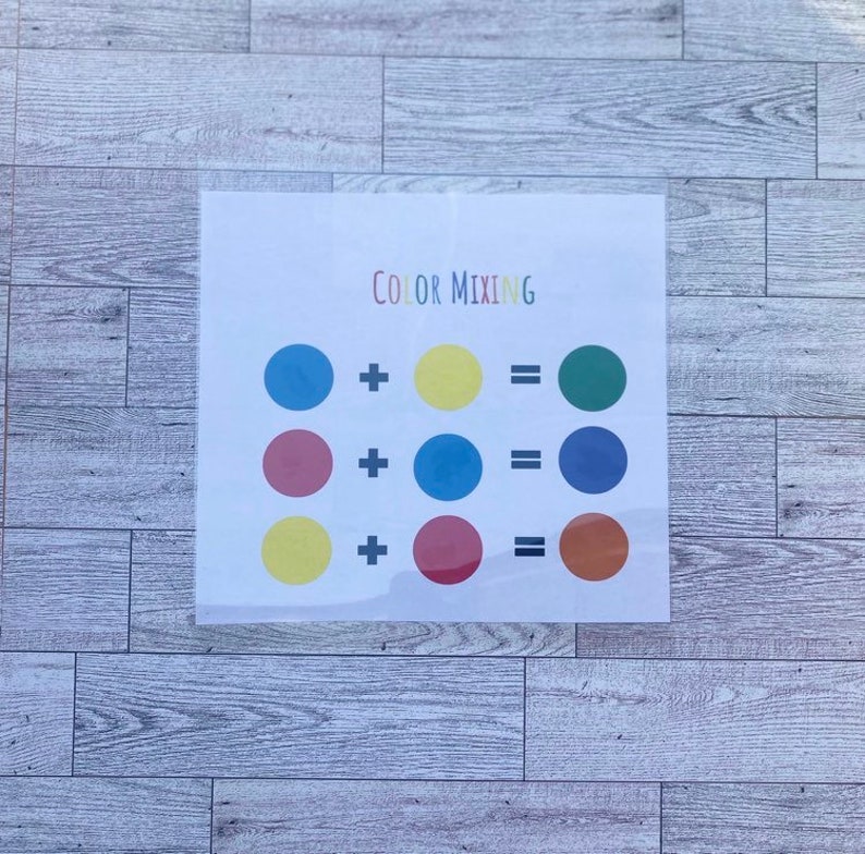 Play-doh Coloring Mixing Mat - Etsy