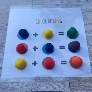 Play-doh Coloring Mixing Mat - Etsy
