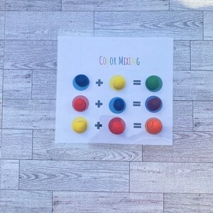 Play-doh Coloring Mixing Mat - Etsy