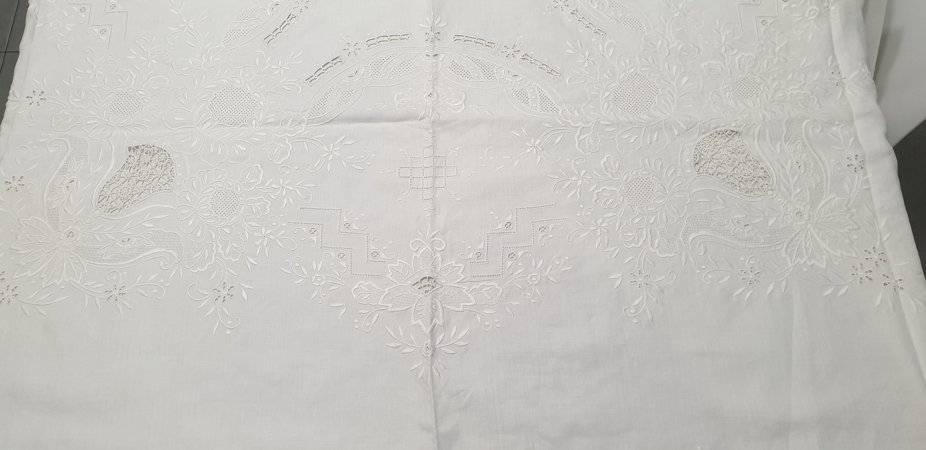 Rectangular Vintage Tablecloth Tablecloth With 12 Linen - Etsy