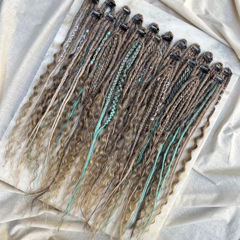 Clip in Dreadlocks Set - Etsy