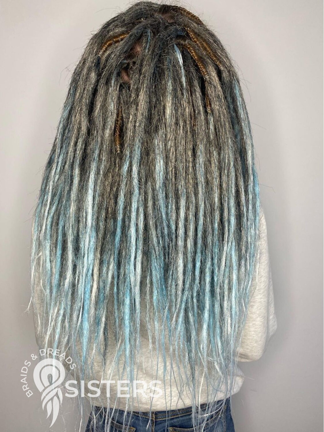 Blue Ombré Dreads: Double Ended Synthetic Super Light Soft - Etsy