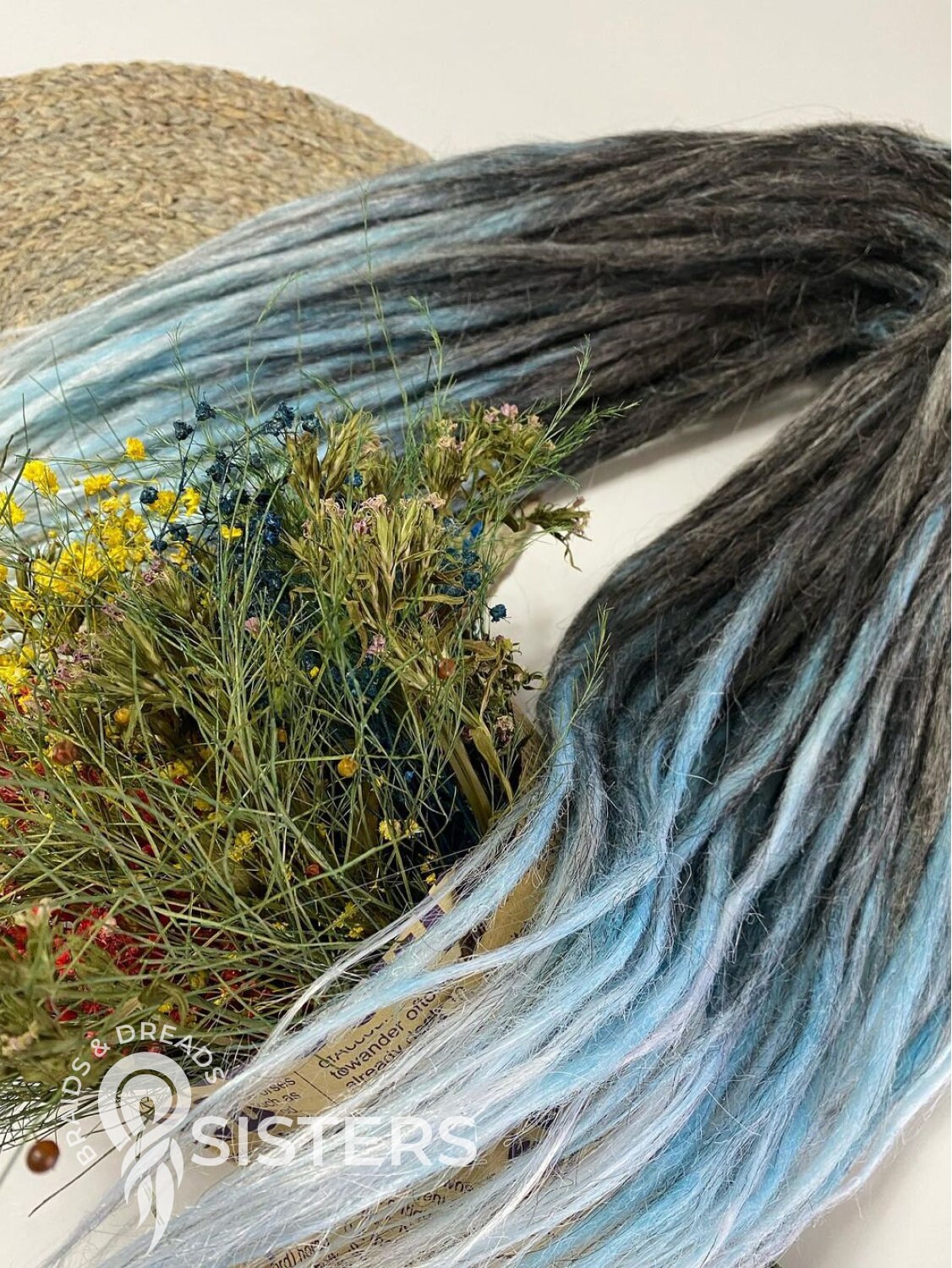 Blue Ombré Dreads: Double Ended Synthetic Super Light Soft - Etsy