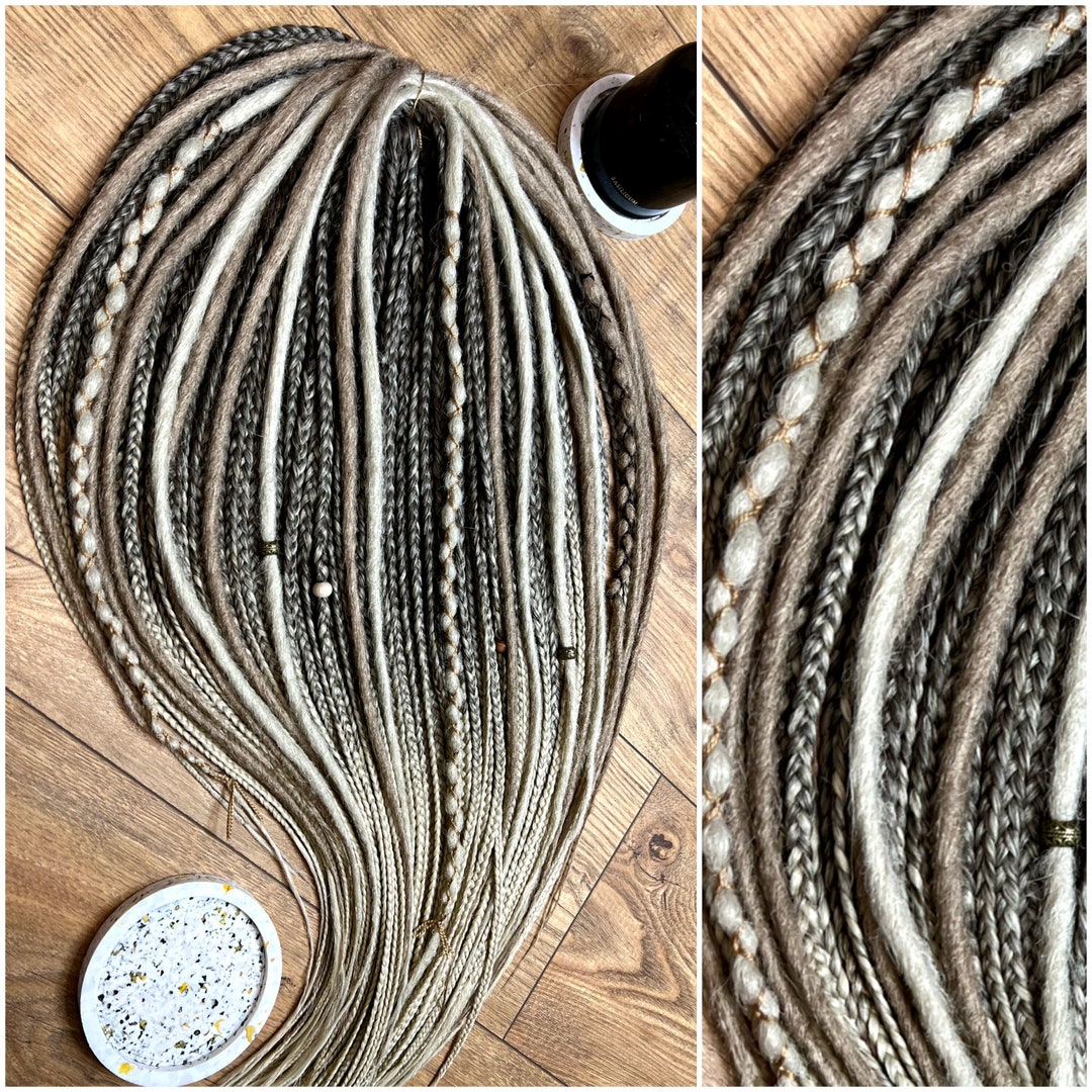 Viking Dread Extension, Blond Braids and Dreads, Synthetic Dreadlocks ...