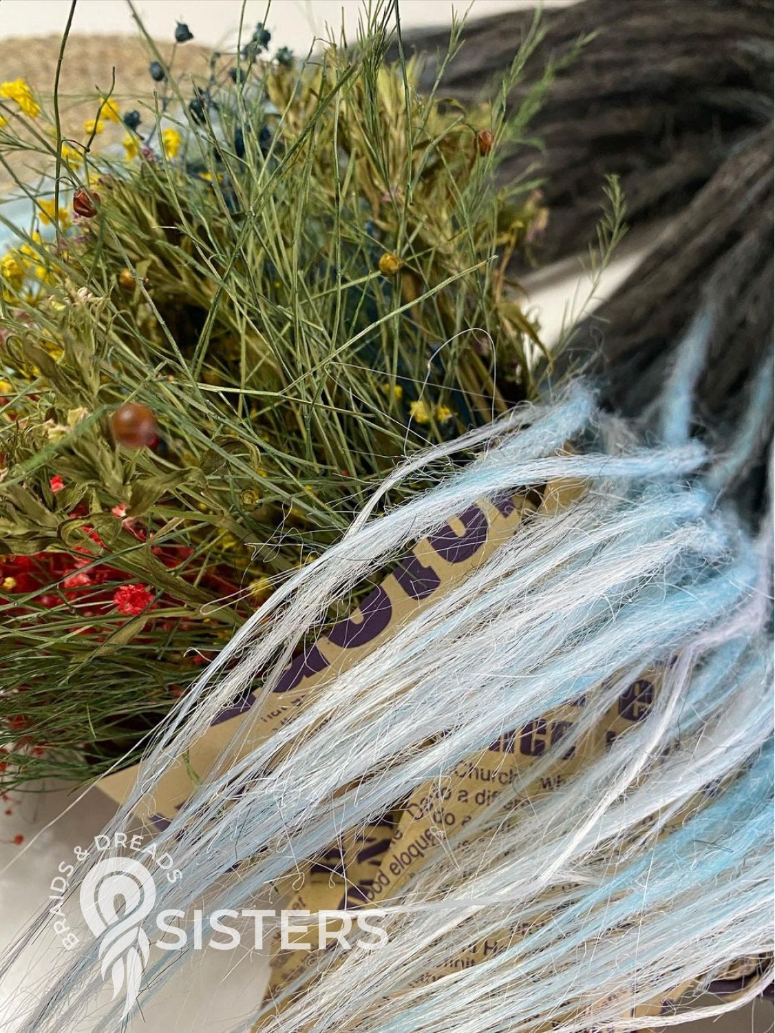 Blue Ombré Dreads: Double Ended Synthetic Super Light Soft - Etsy