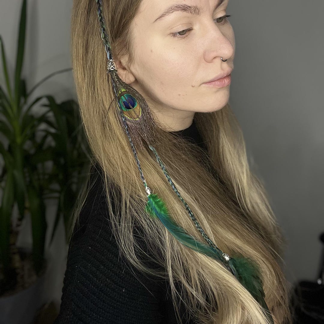 Handmade Lula Hair Wrap, Beaded Dreadlock Accessory, Unique Festival ...