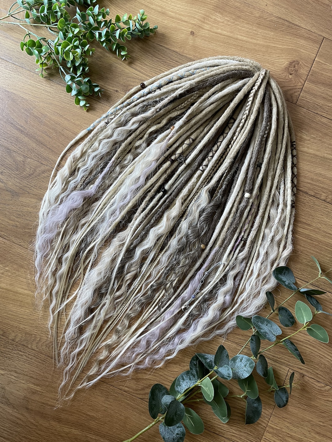 Ombre Synthetic Dreadlocks Set, Viking DE Dreads, Curly Crochet Braids ...