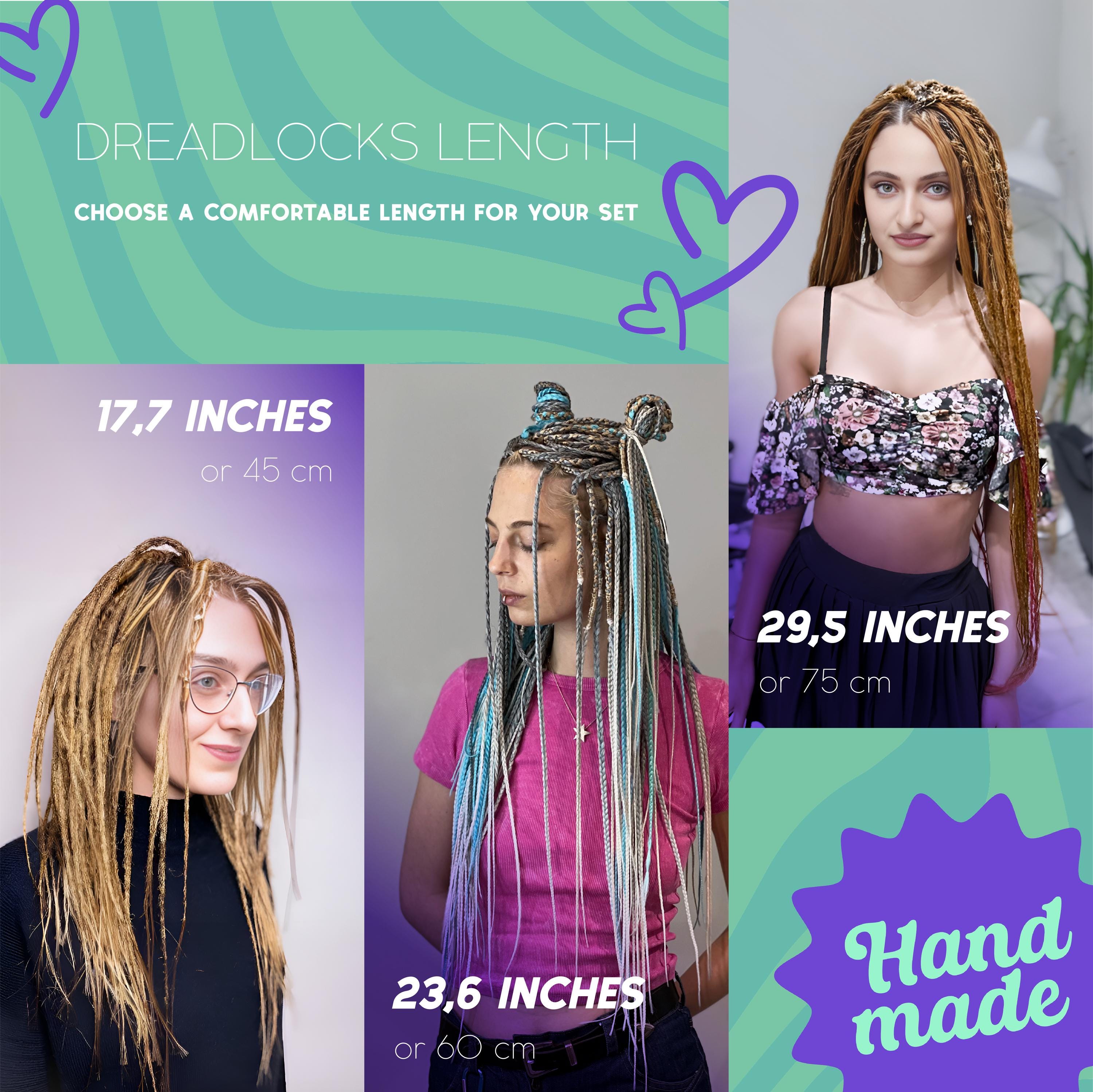 Ginger Curly Dreadlocks, Rust Wavy Hair Extensions, SE or DE - Etsy