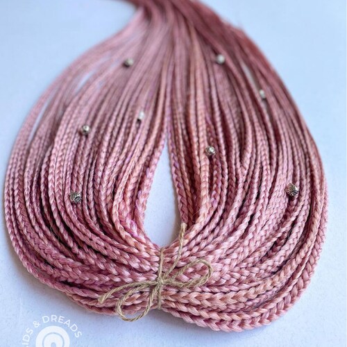 Pink Synthetic Braids Double Ended and Lightweight - Etsy