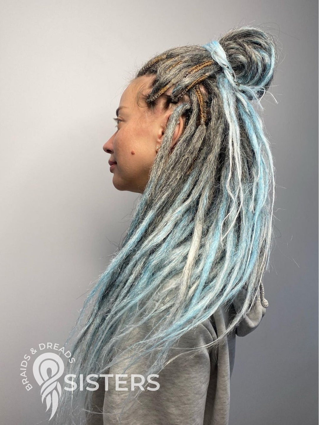 Blue Ombre Dreads: Double Ended, Synthetic, Super Light, Soft - Etsy