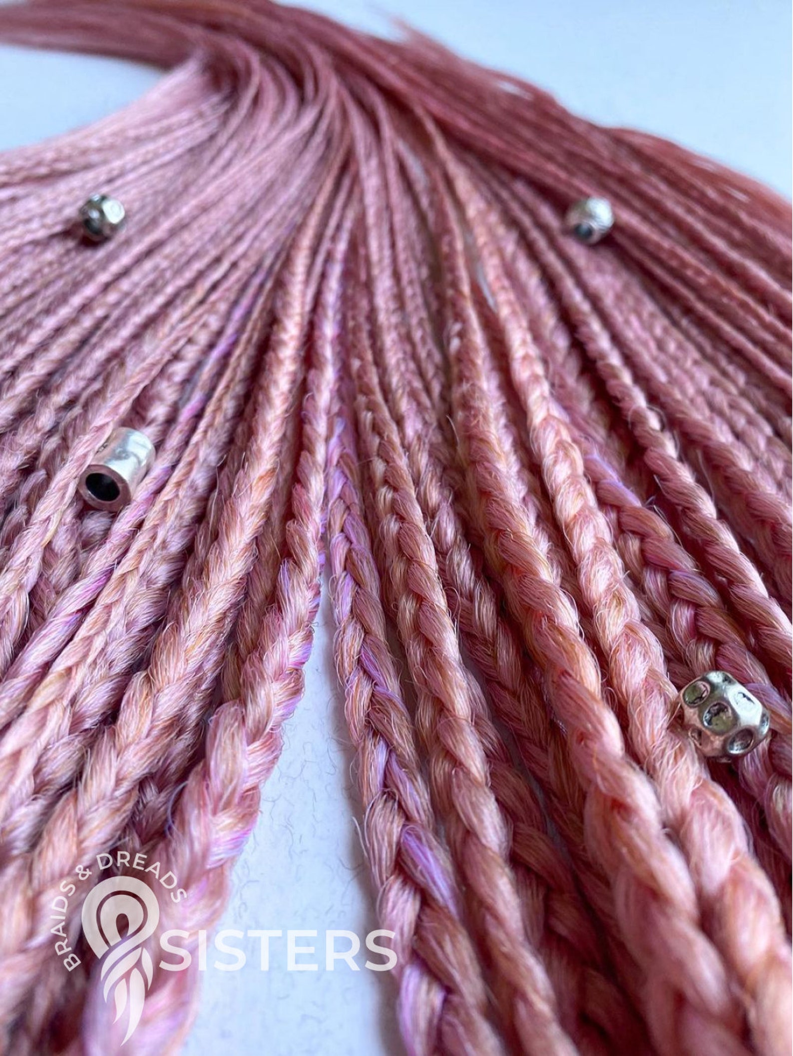 Pink Synthetic Braids Double Ended and Lightweight - Etsy