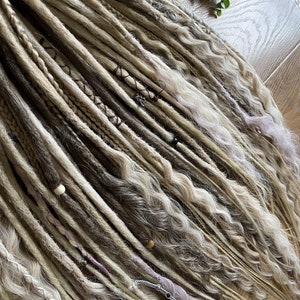 Viking Dread Extension, Synthetic Ombre Dreadlocks Set, DE Dreads SET ...