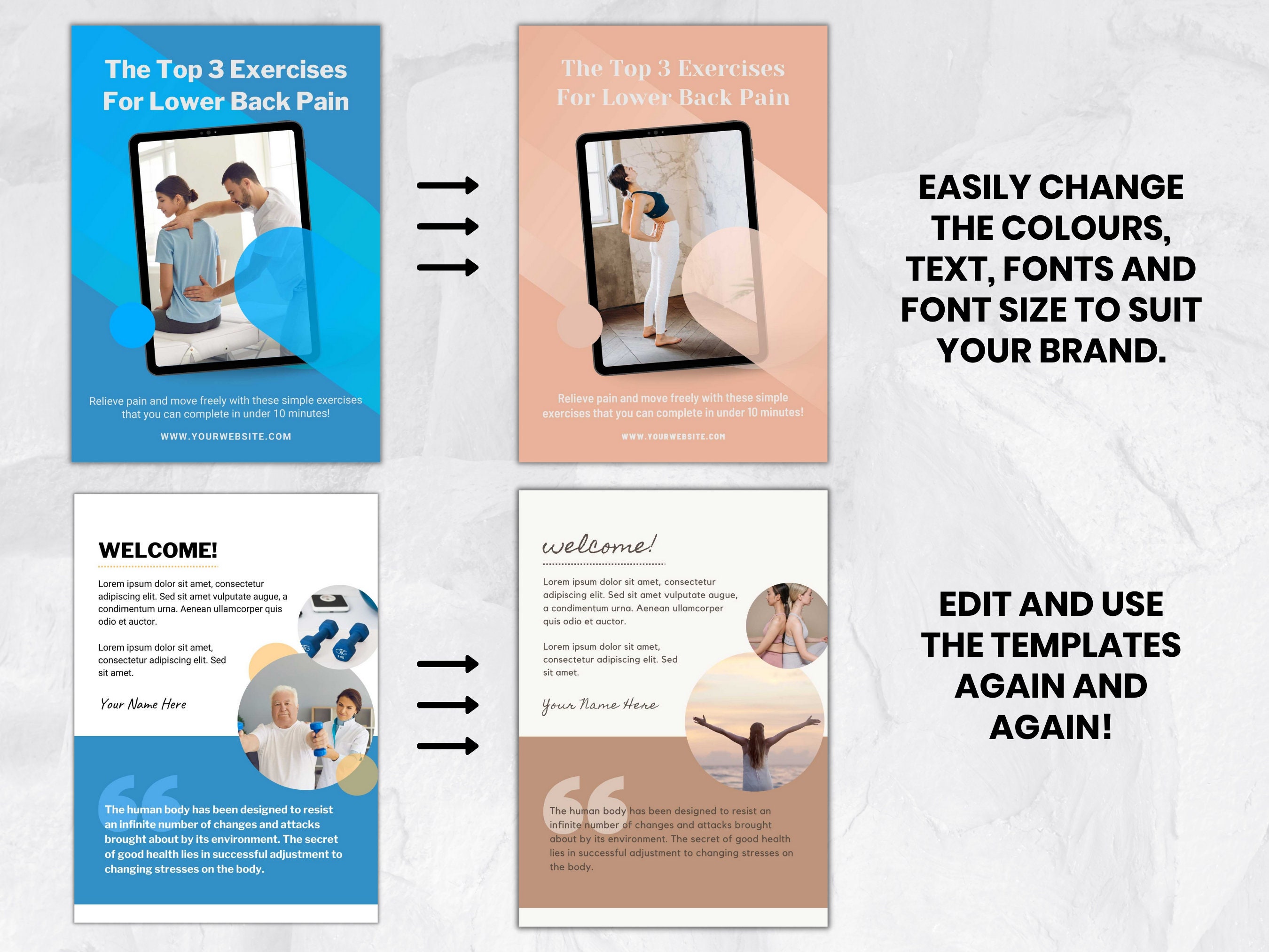 Lead Magnet Ebook Template for Health Services / Physio - Etsy