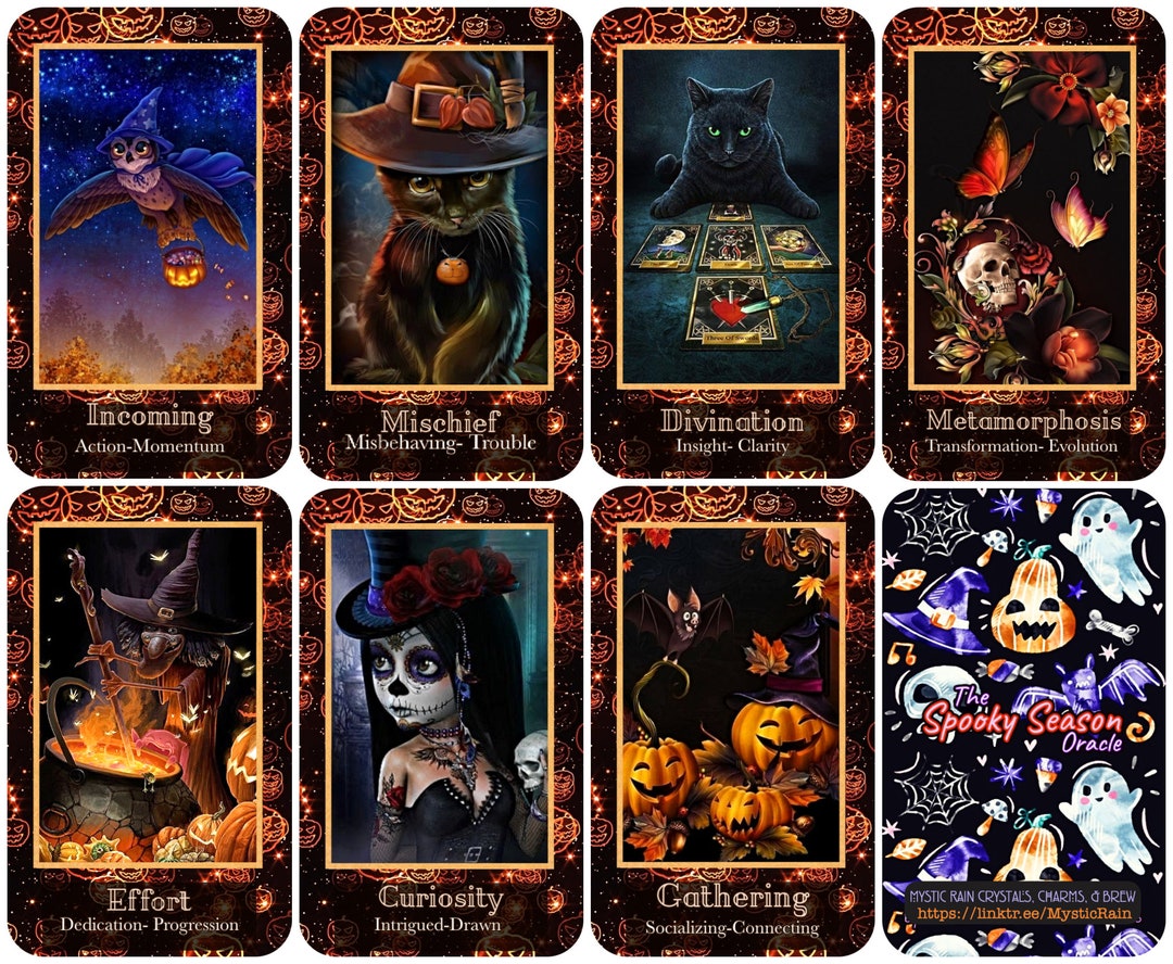 HALLOWEEN Deck- the SPOOKY SEASON Oracle- Mystical- Halloween Tarot ...