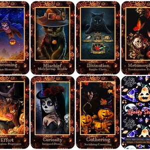 HALLOWEEN Deck- the SPOOKY SEASON Oracle- Mystical- Halloween Tarot ...
