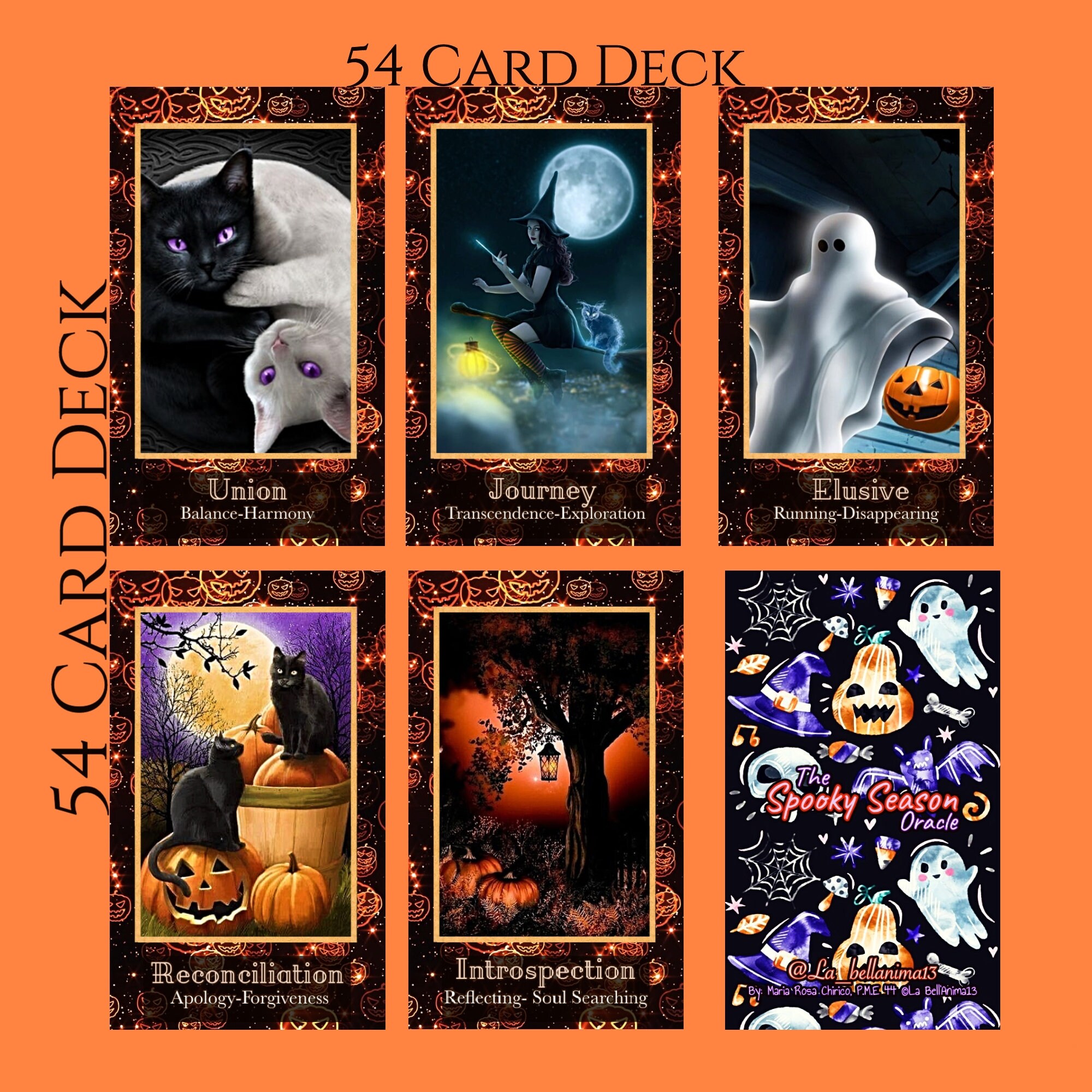 HALLOWEEN Deck the SPOOKY SEASON Oracle Mystical Halloween - Etsy