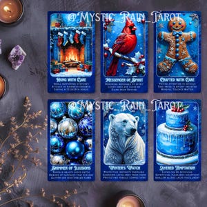 NEW Blue Christmas Divination Oracle Cards, Oracle Deck Unique Tarot ...