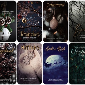 CHRISTMAS DECK- the Magic of Christmas Oracle- Mystical- Holiday Tarot ...