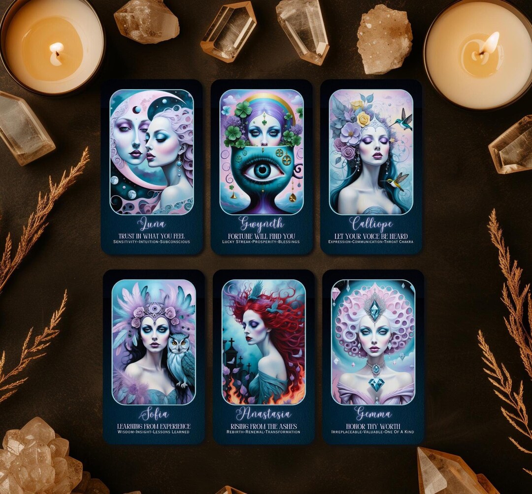 Higher Self Oracle Cards, Divine Feminine Rising, Spiritual Guidance ...