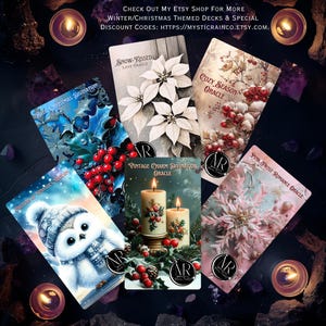 NEW Blue Christmas Divination Oracle Cards, Oracle Deck Unique Tarot ...