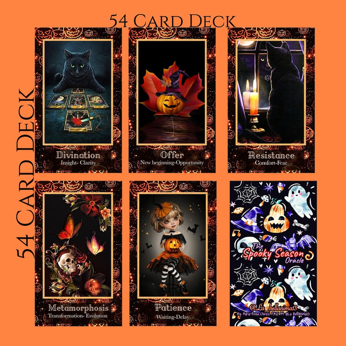 HALLOWEEN Deck the SPOOKY SEASON Oracle Mystical Halloween - Etsy