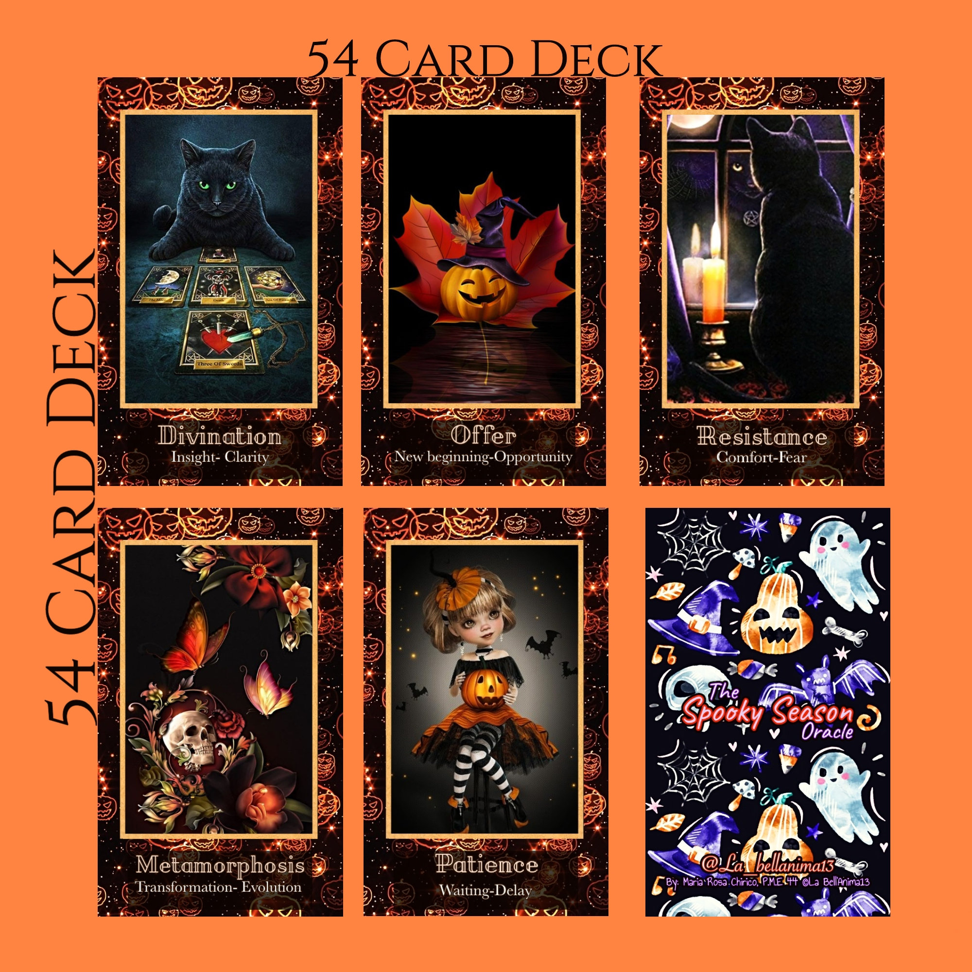 HALLOWEEN Deck the SPOOKY SEASON Oracle Mystical Halloween - Etsy