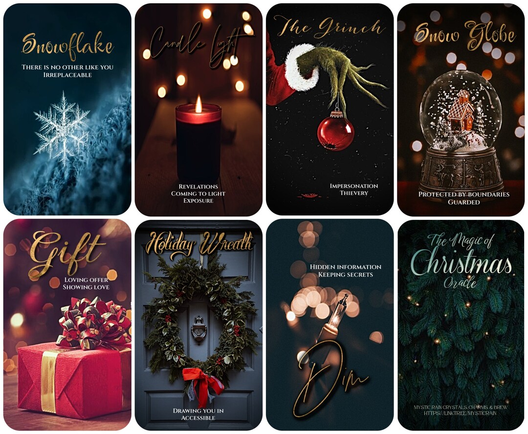 CHRISTMAS DECK the Magic of Christmas Oracle Mystical Holiday Tarot ...