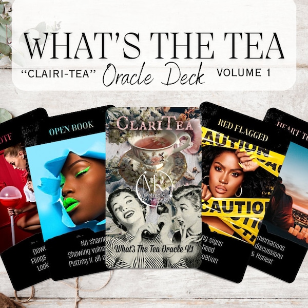 Whats The Tea Spill Oracle Deck Etsy
