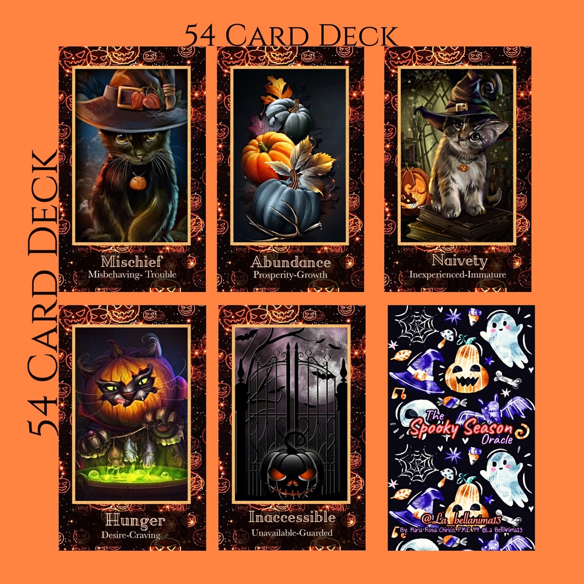 HALLOWEEN Deck the SPOOKY SEASON Oracle Mystical Halloween - Etsy
