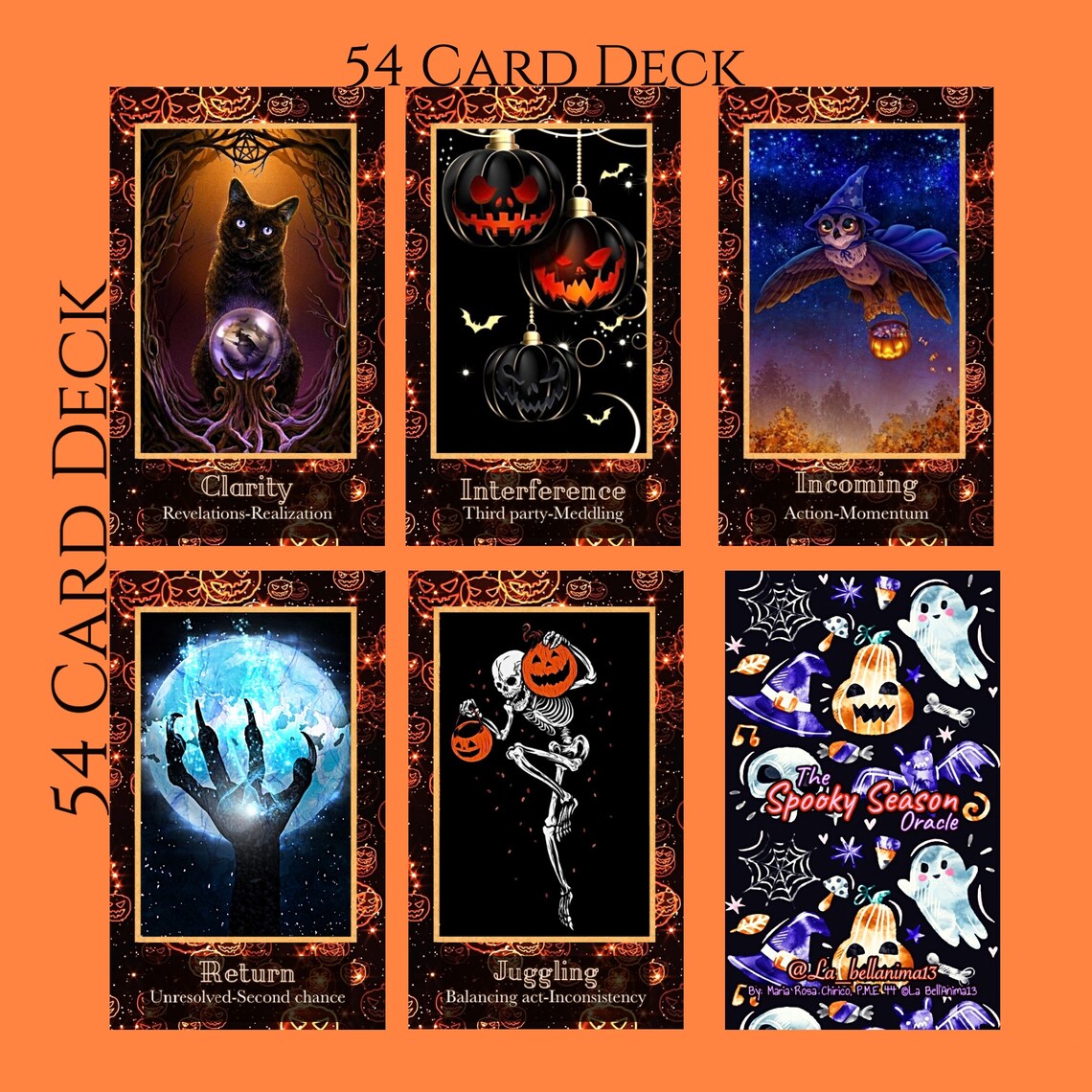 HALLOWEEN Deck the SPOOKY SEASON Oracle Mystical Halloween - Etsy