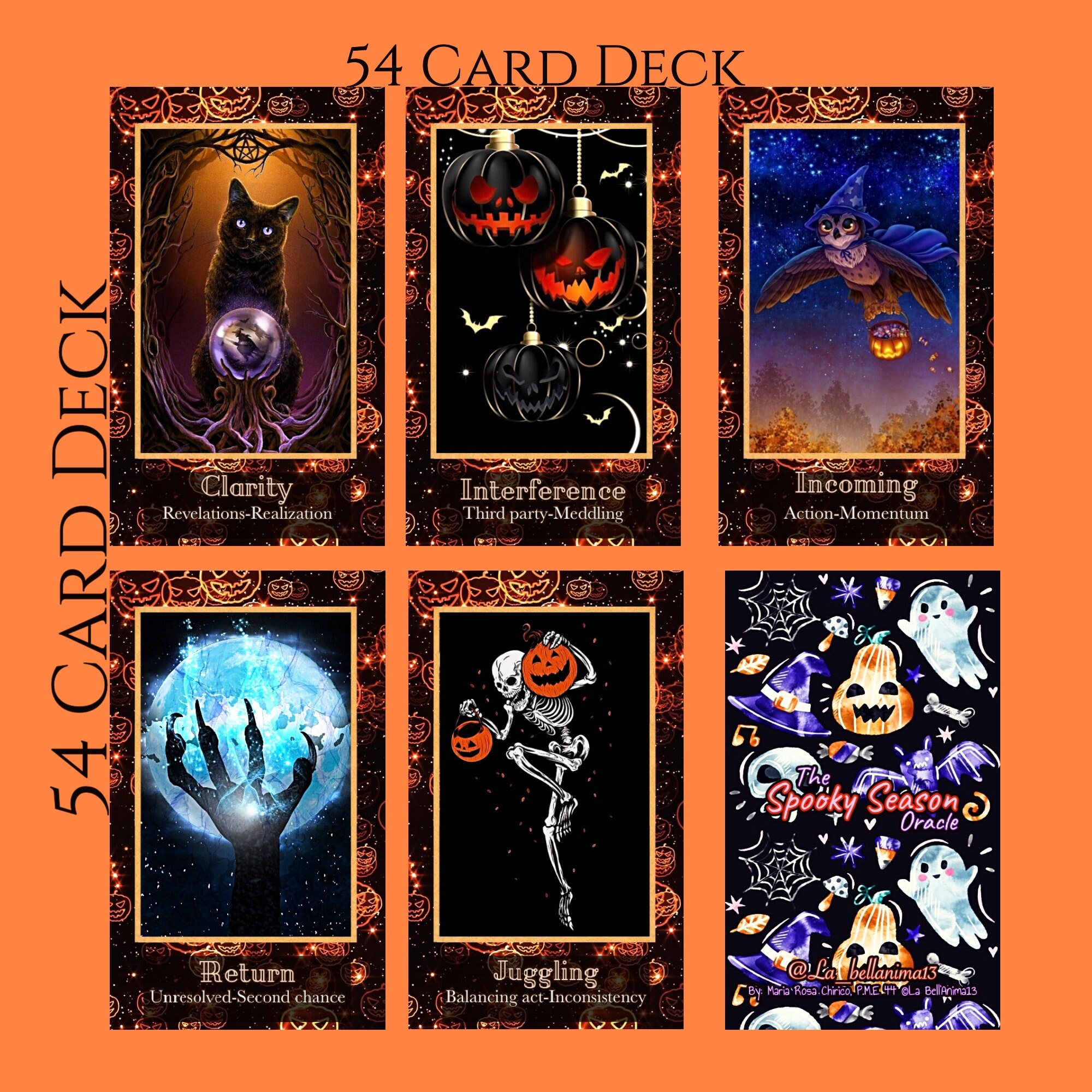 HALLOWEEN Deck the SPOOKY SEASON Oracle Mystical Halloween - Etsy