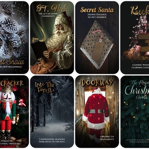 CHRISTMAS DECK- the Magic of Christmas Oracle- Mystical- Holiday Tarot ...