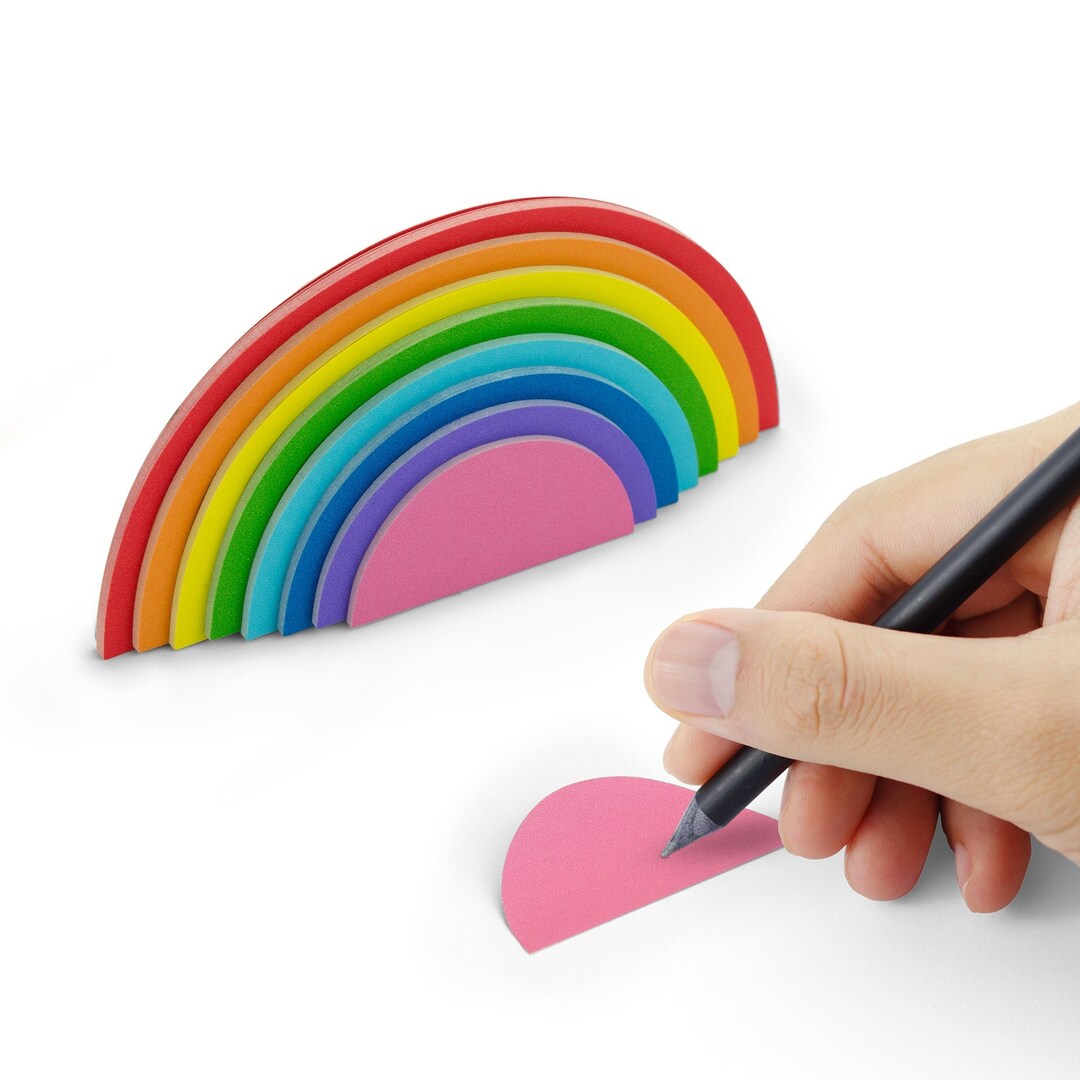 Rainbow Sticky Notes - Etsy