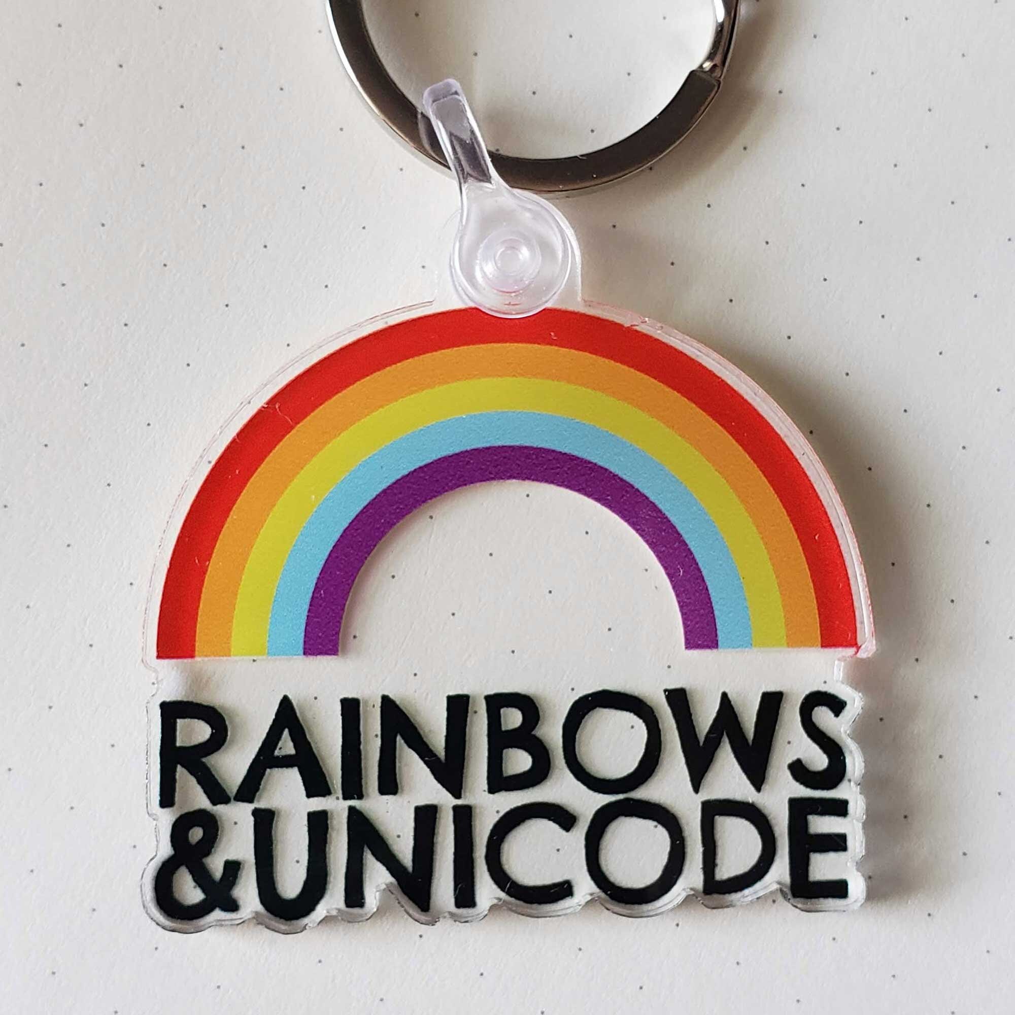 Limitierte Edition Rainbows & Code Keychain - Etsy.de