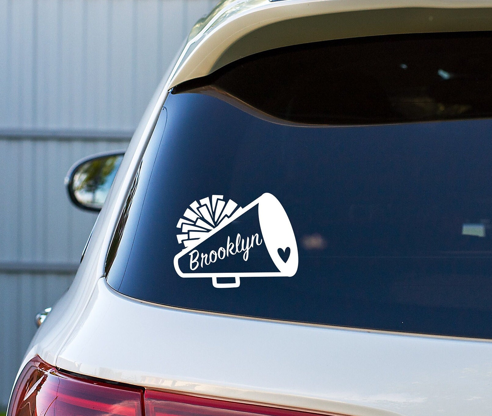 Personalized Cheer Car Decal Cheerleader Decal With Name Custom Cheer ...