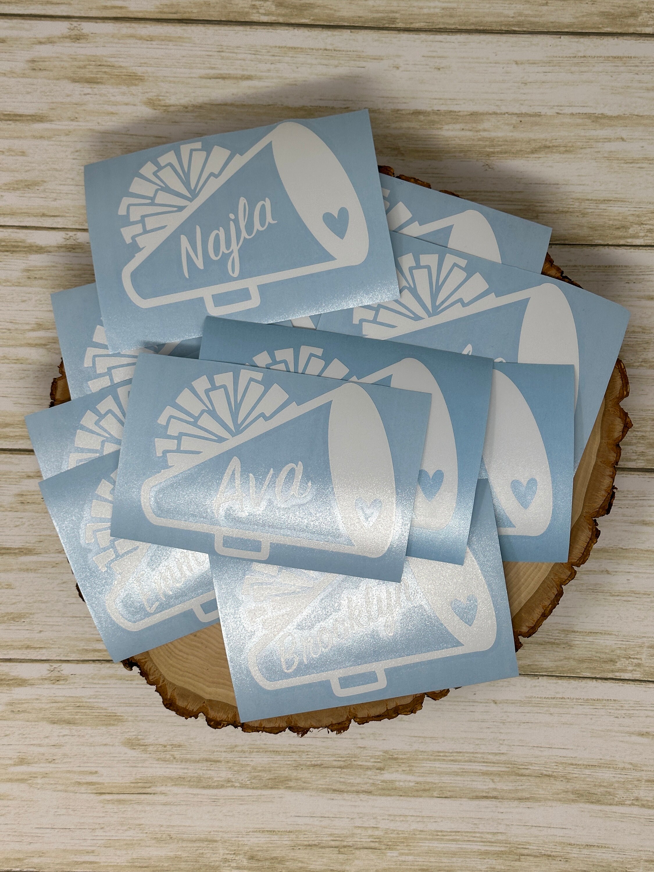 Personalized Cheer Car Decal Cheerleader Decal With Name Custom Cheer ...