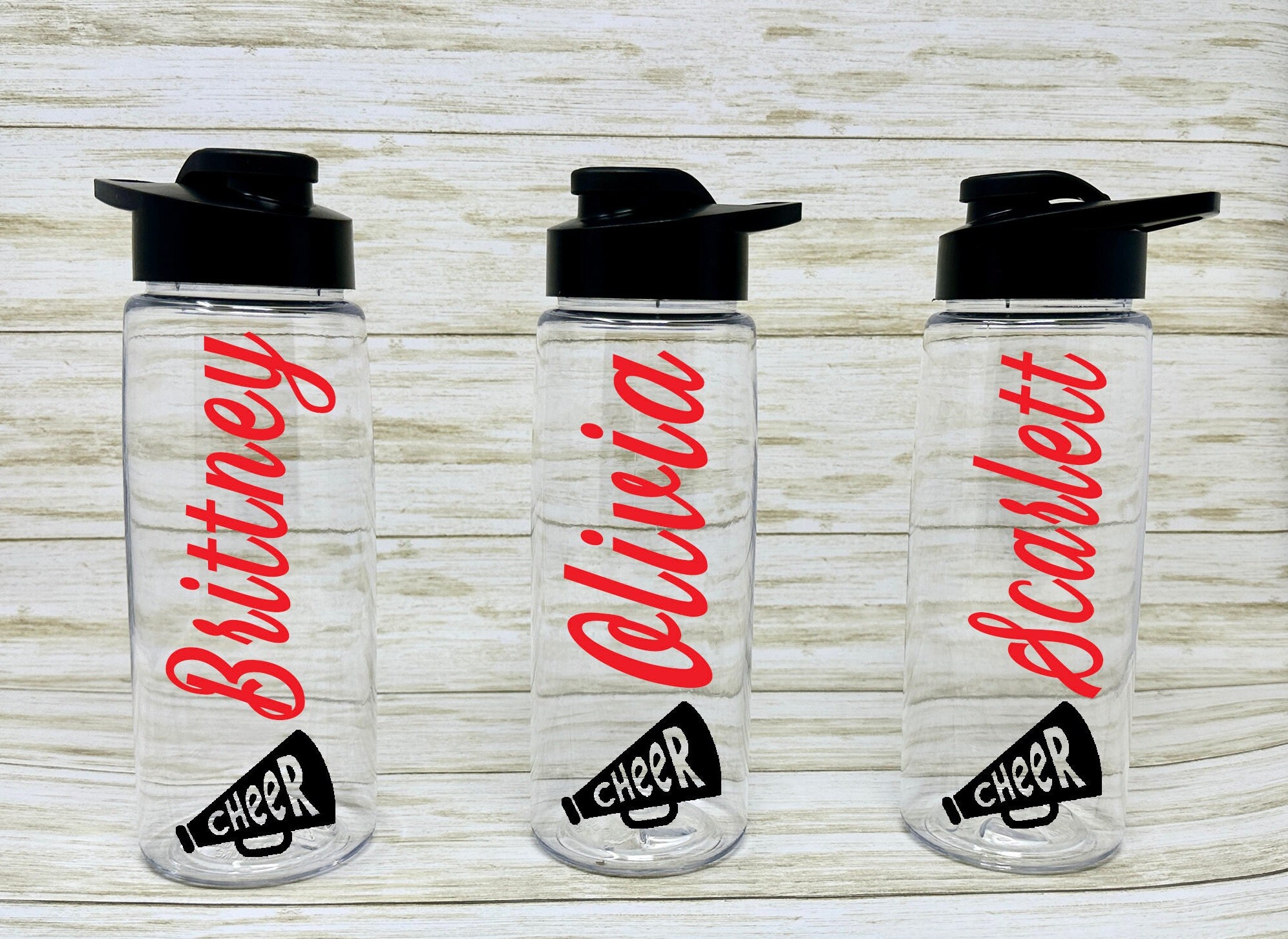 Personalized Cheer Water Bottle • Cheerleader Gift • Banquet Present ...