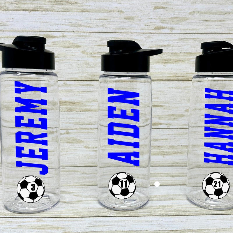 Soccer Water Bottle - Etsy