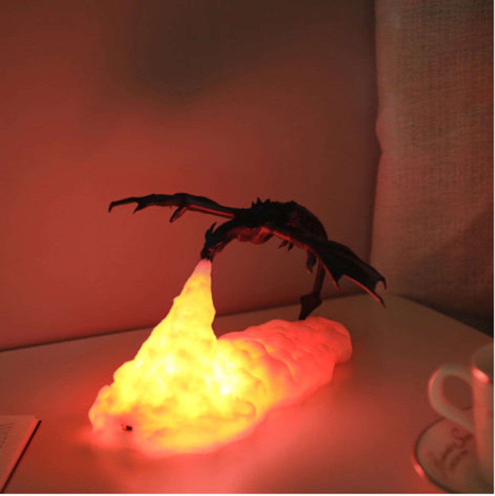 3D Printed LED Dragon Night Home Lamps Best Gift Light Table - Etsy
