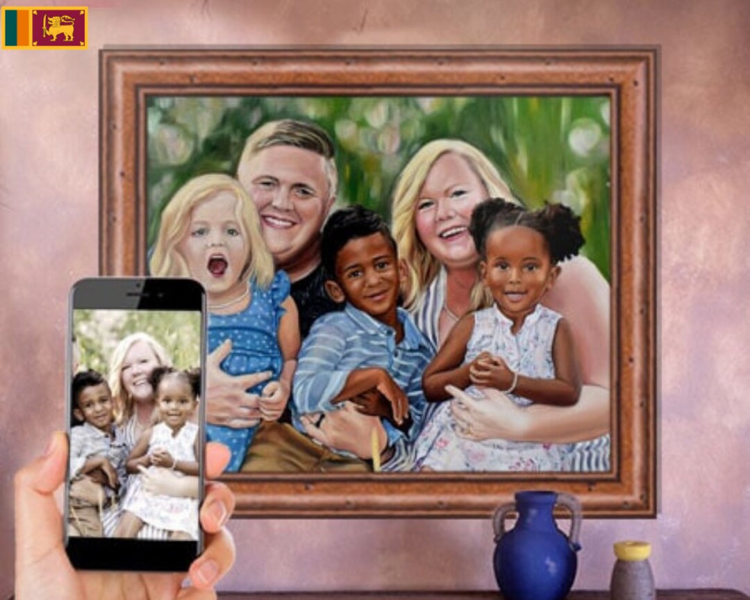 Custom Oil Paint Portrait Painting From Your Photo to Make Your Lovely ...