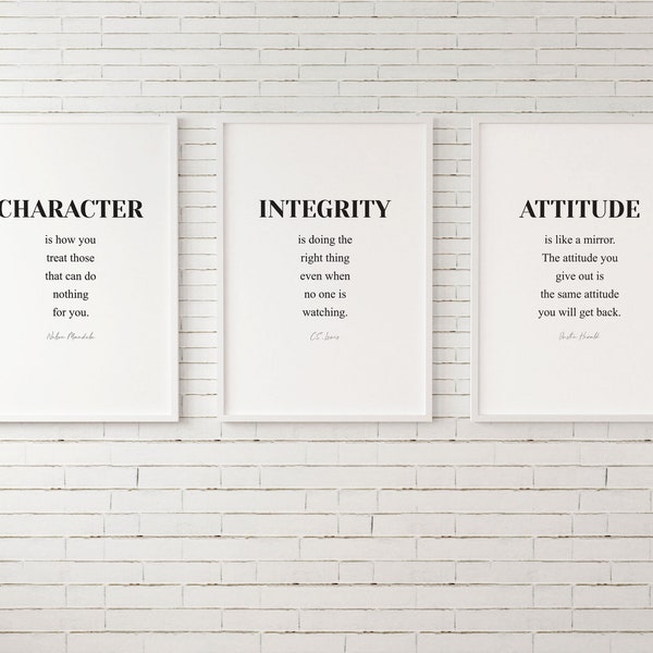 Integrity Poster - Etsy
