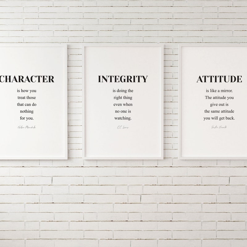 Integrity Poster - Etsy