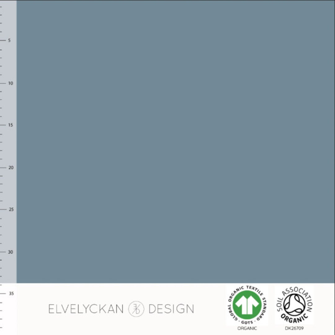 Organic Blue Ribbed Knit Fabric, Elvelyckan Designs, Ribbing for Cuffs ...