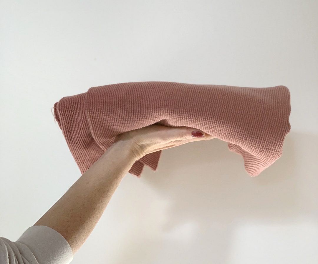 Organic Faded Fig Waffle Knit Fabric, Purple, Fabric for Pajamas, Long ...