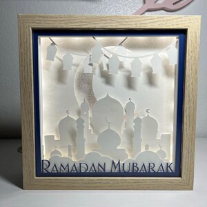 Ramadan Light Shadow Box - Etsy